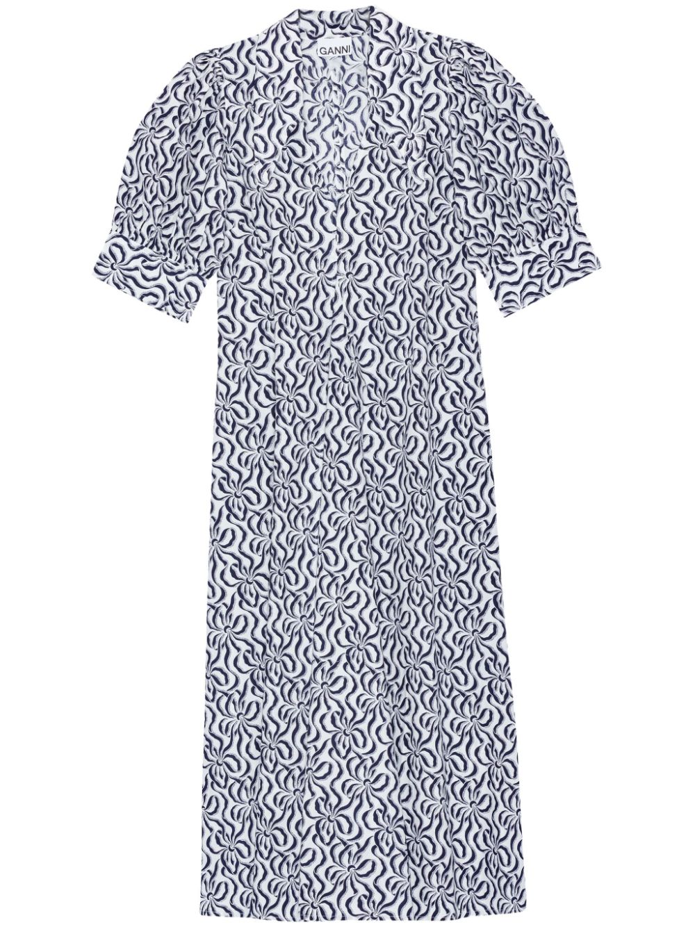 ganni blue and white dress Graphic-Print Organic-Cotton Midi In - 51% Off Color:Custom(leave in the note) Using material that has Tie Dye Collection PLT baby blue gold