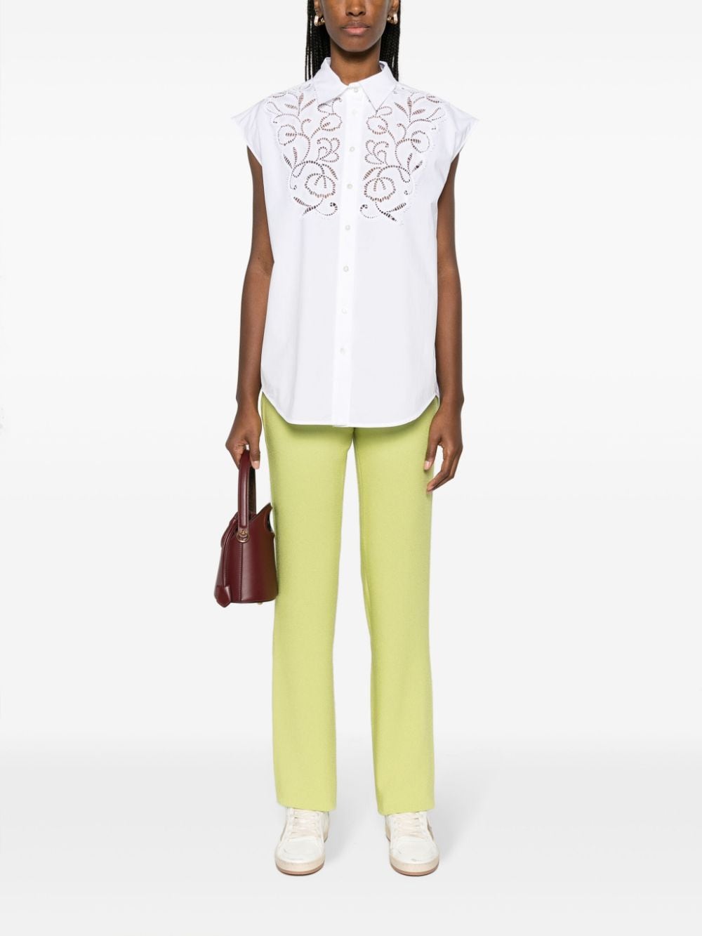 P.A.R.O.S.H P.A.R.O.S.H. Canyox Crochet-Detailed Shirt