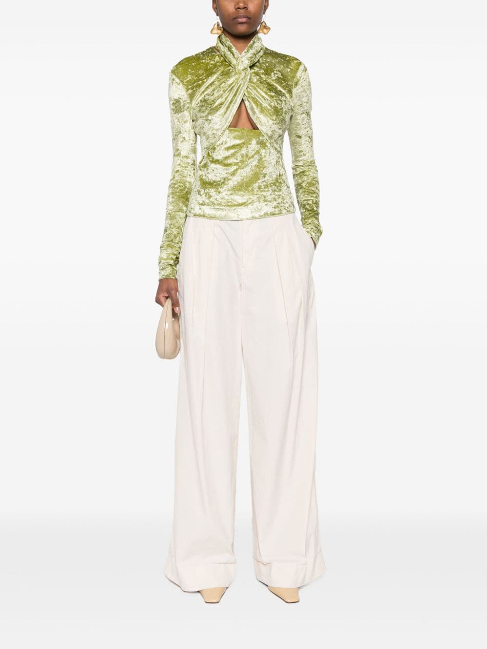 NANUSHKA Nanushka Iride Velvet Top