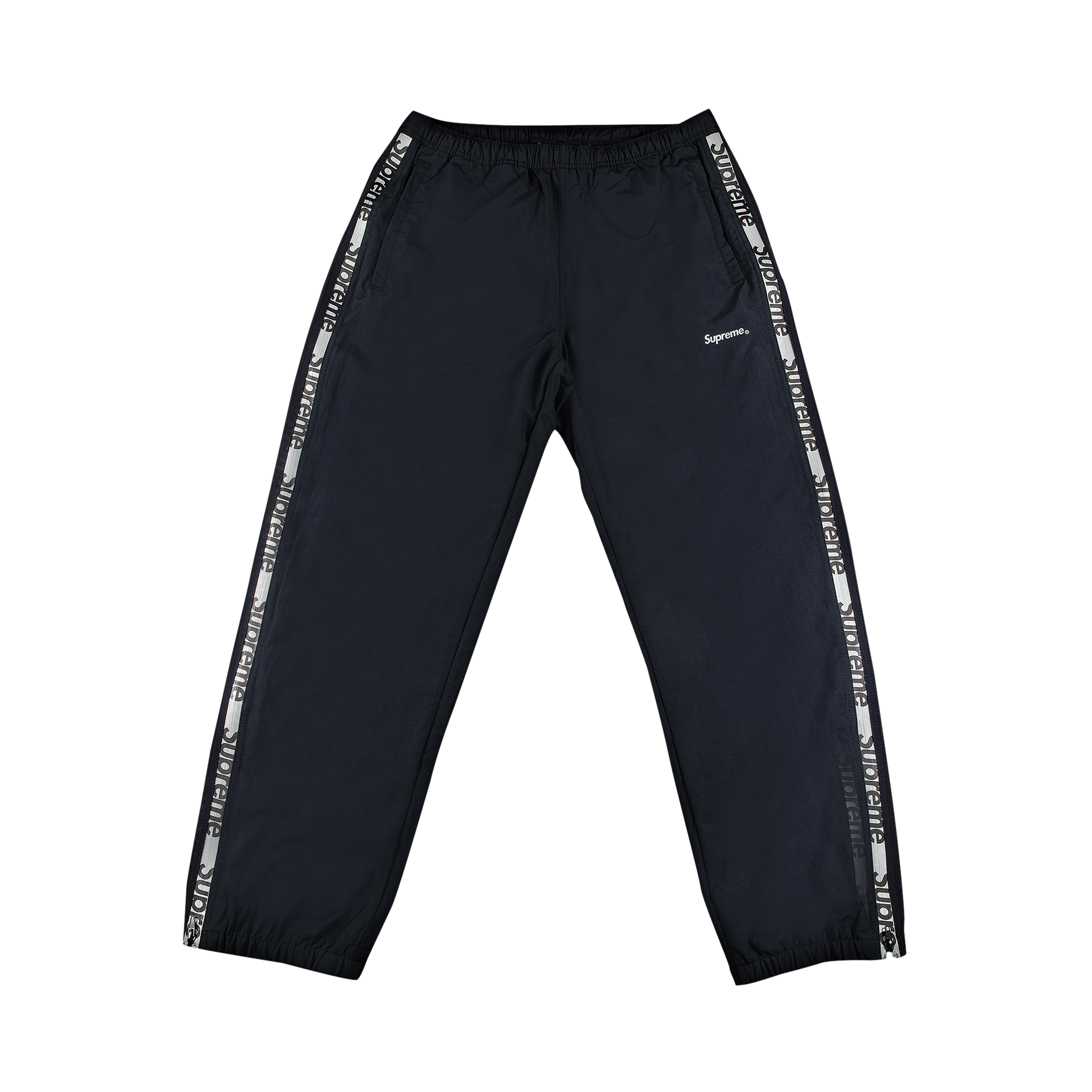 Supreme Full Zip Baggy Warm Up Pant - Black | Editorialist