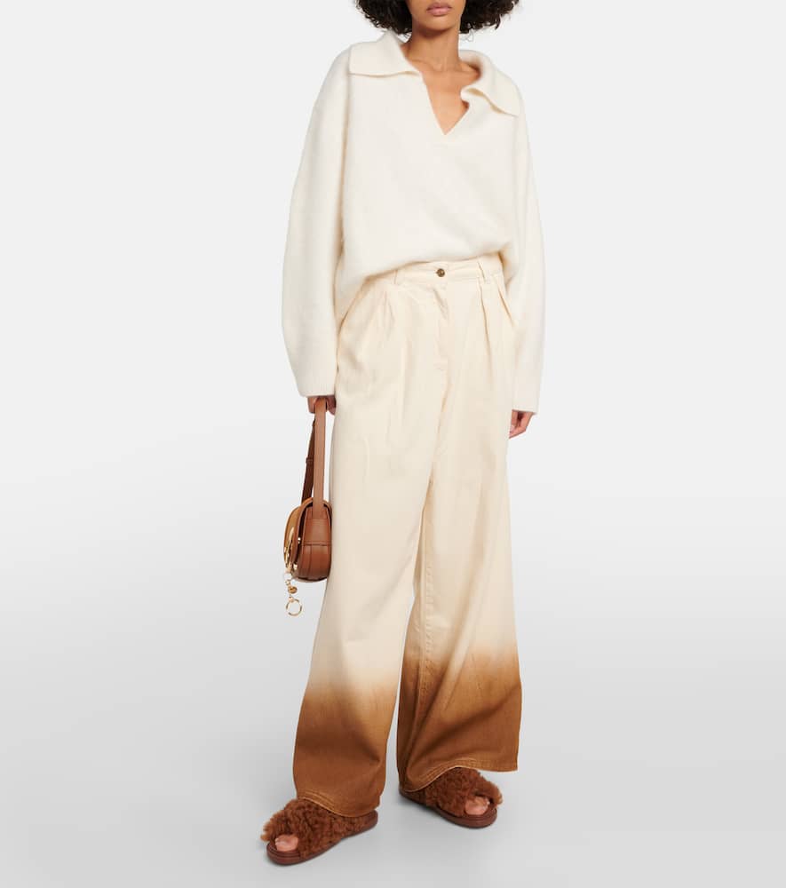 ALANUI High-Rise Wide-Leg Jeans