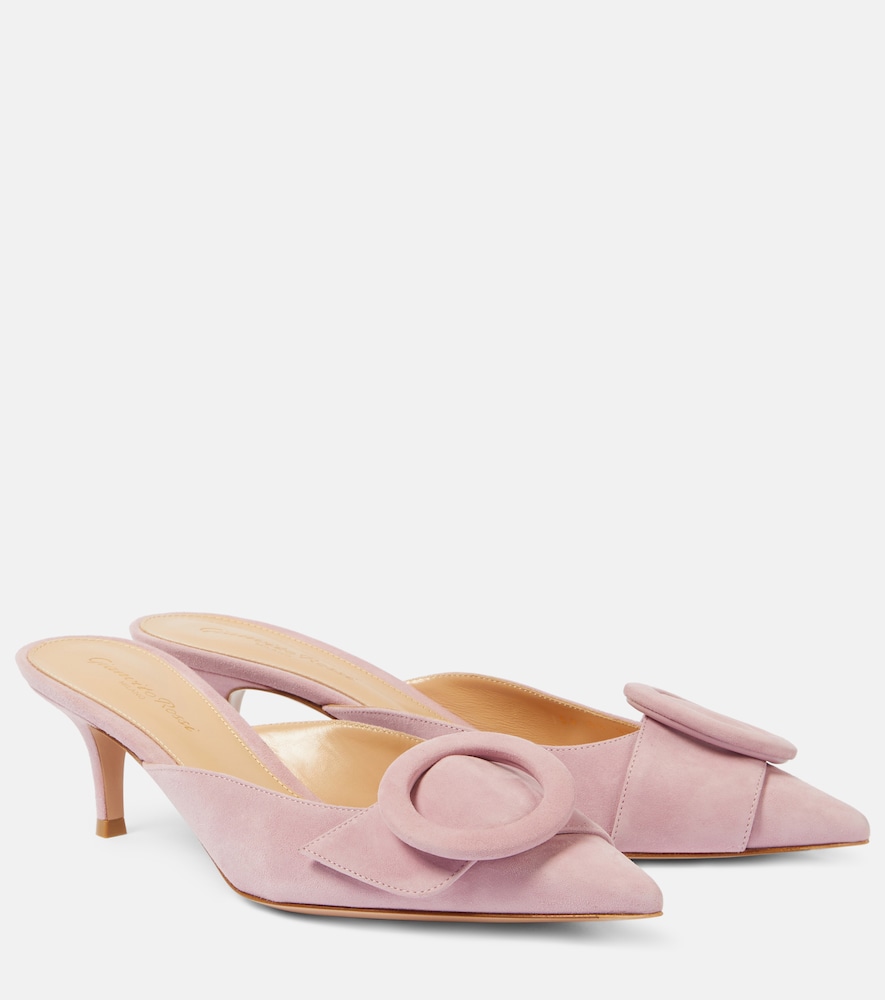 GIANVITO ROSSI Gianvito Rossi Portofino 55 Suede Mules