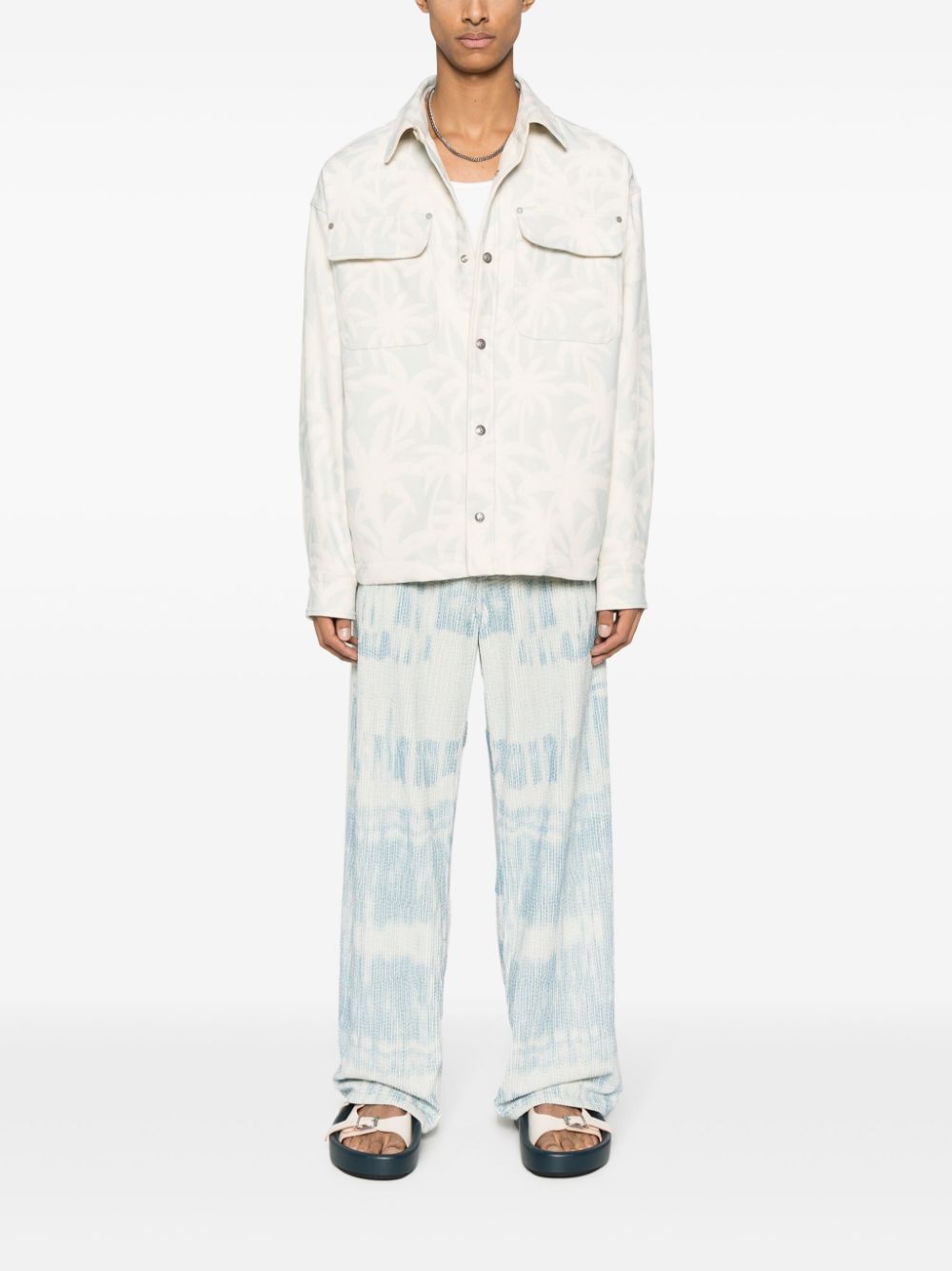 PALM ANGELS palms cotton overshirt