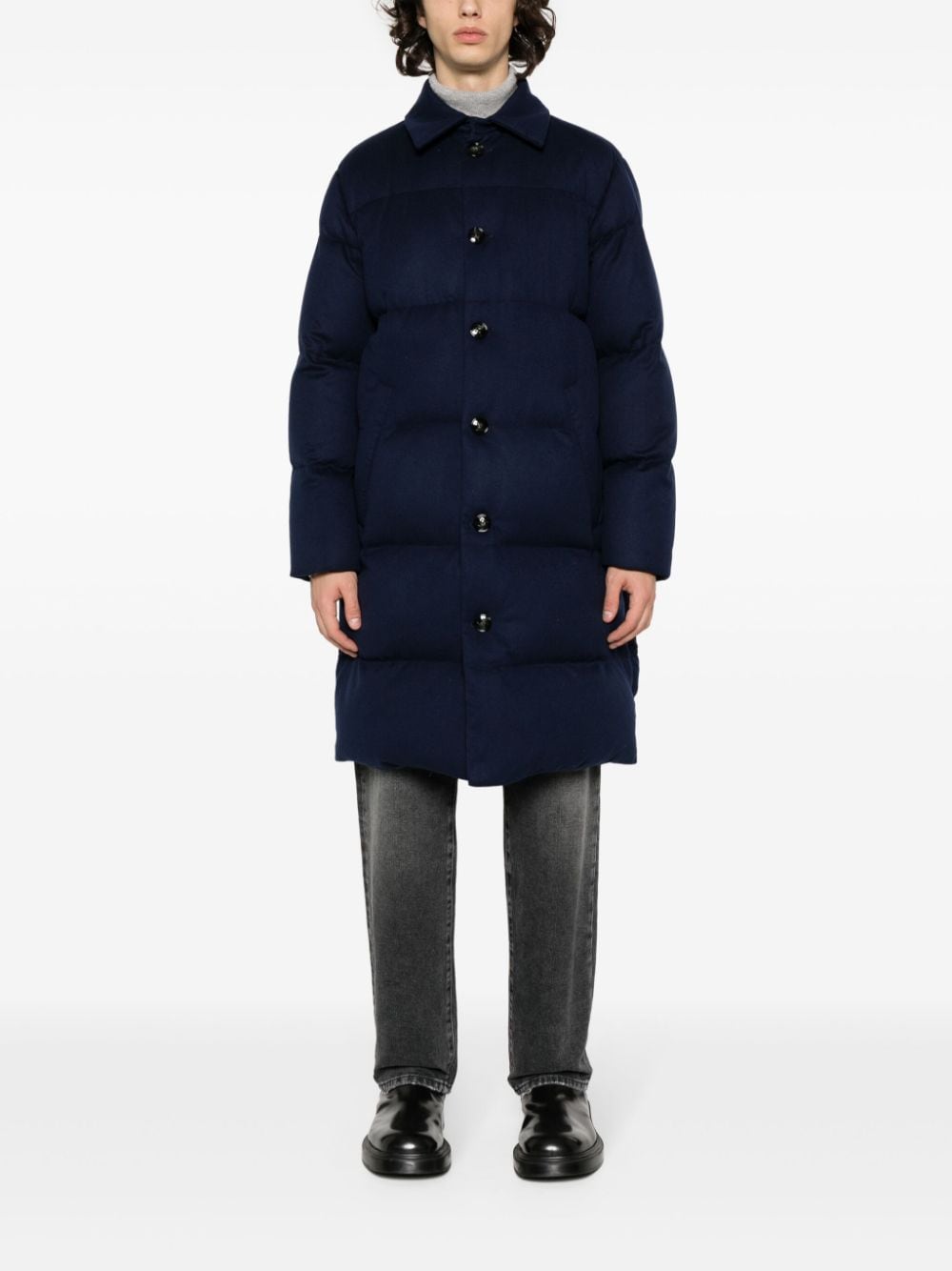 KITON Kiton Padded Cashmere-Blend Coat
