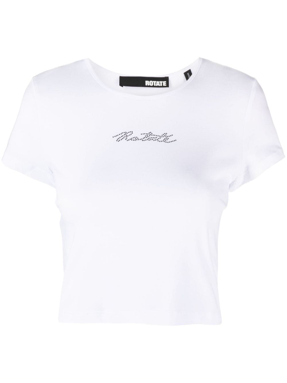 ROTATE BY BIRGER CHRISTENSEN ROTATE BIRGER CHRISTENSEN Logo-Appliqué Cropped T-Shirt