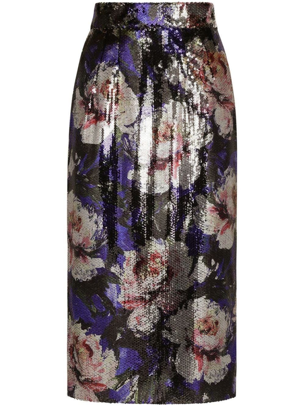 DOLCE & GABBANA Dolce & Gabbana Sequin-Embellished Midi Skirt