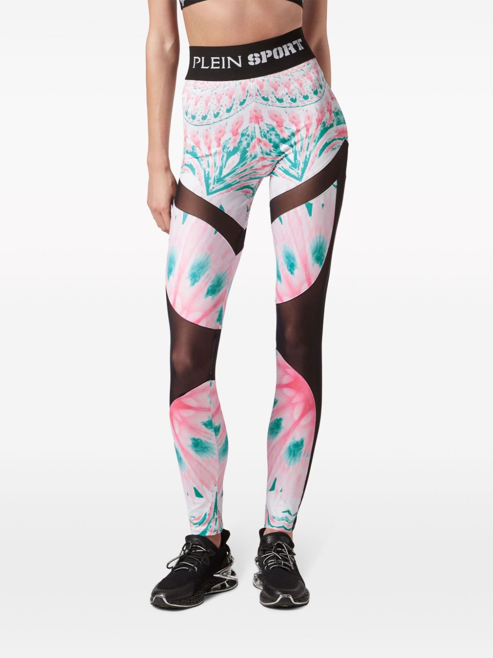 PLEIN SPORT logo-waistband jogging leggings