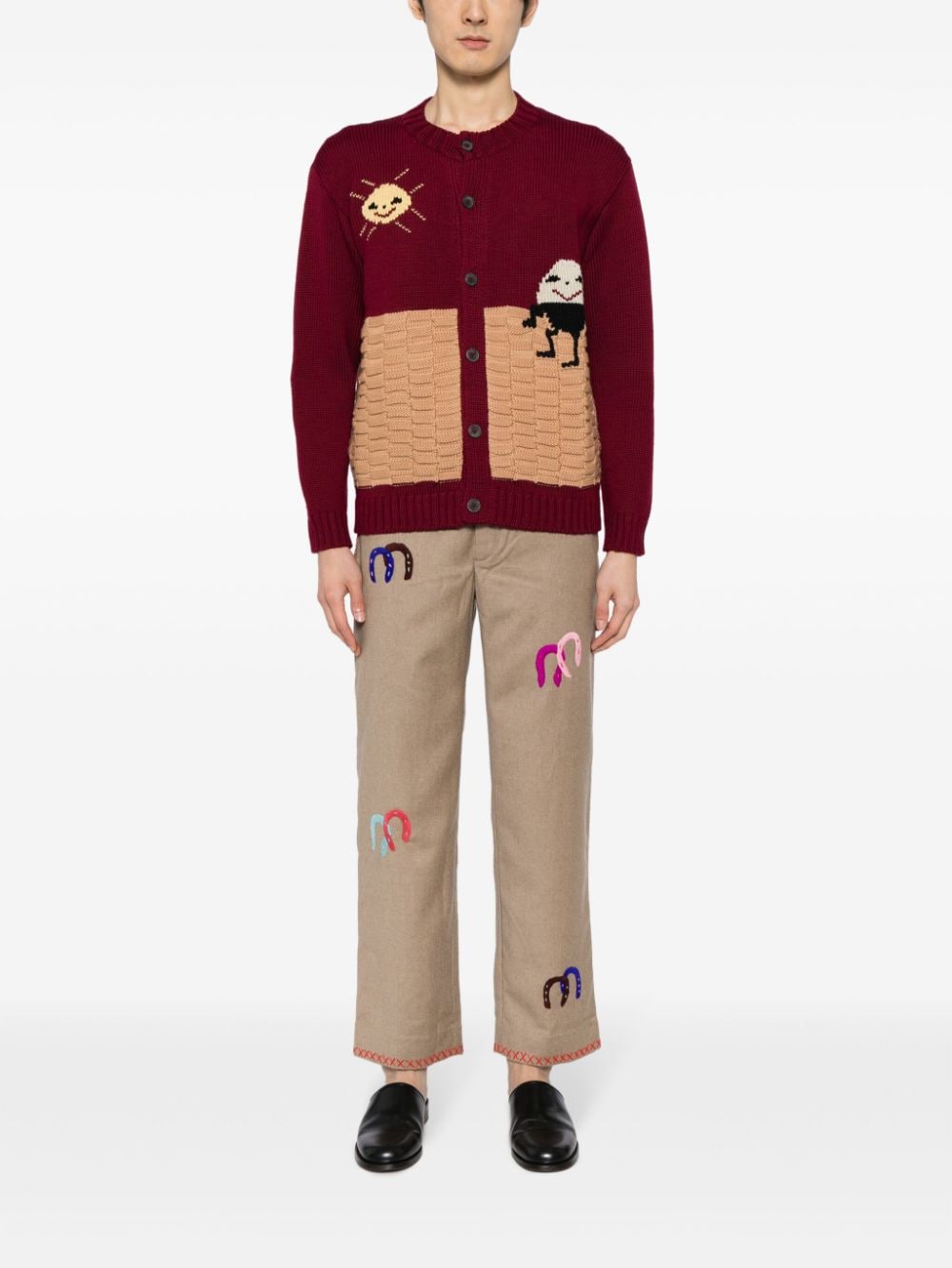 BODE BODE Horseshoe Straight-Leg Trousers