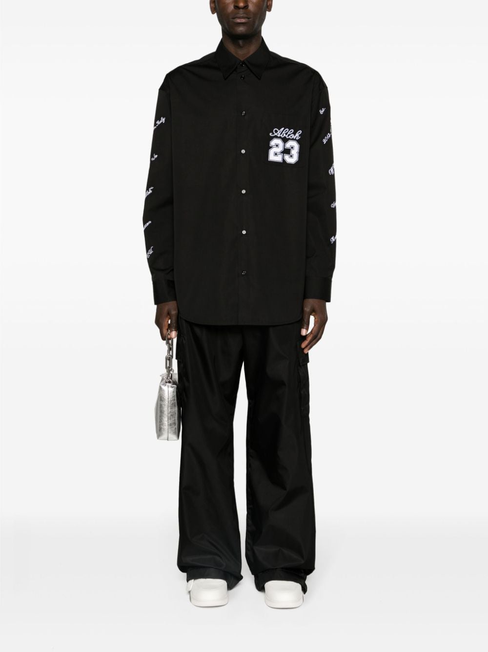 OFF-WHITE Off-White Wide-Leg Cargo Trousers
