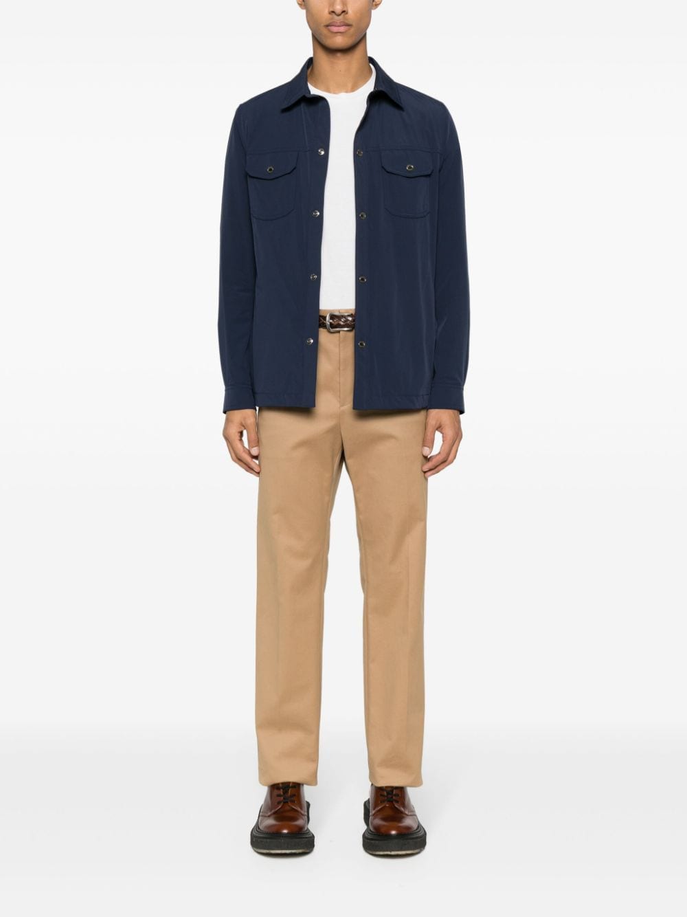 MOORER Long-Sleeve Shirt Jacket