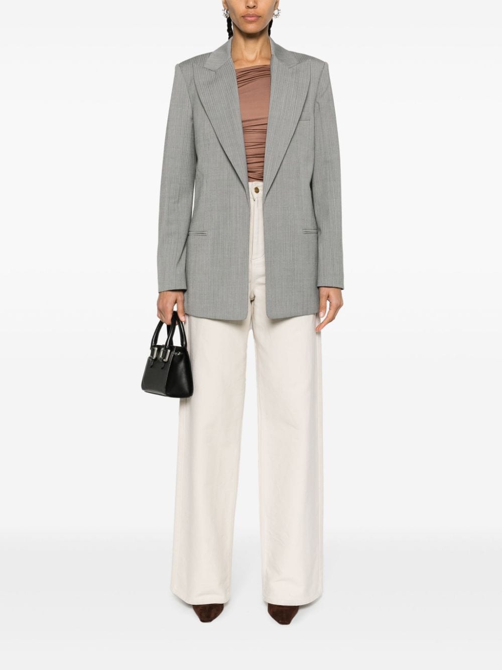 HELMUT LANG Helmut Lang Peak-Lapel Single-Breasted Blazer