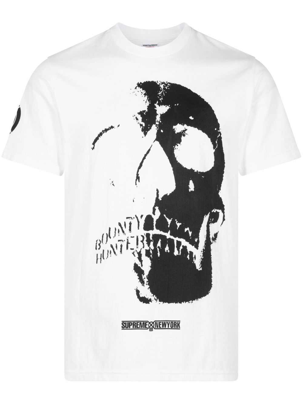 Supreme X Bounty Hunter Skulls Tee In White | Editorialist