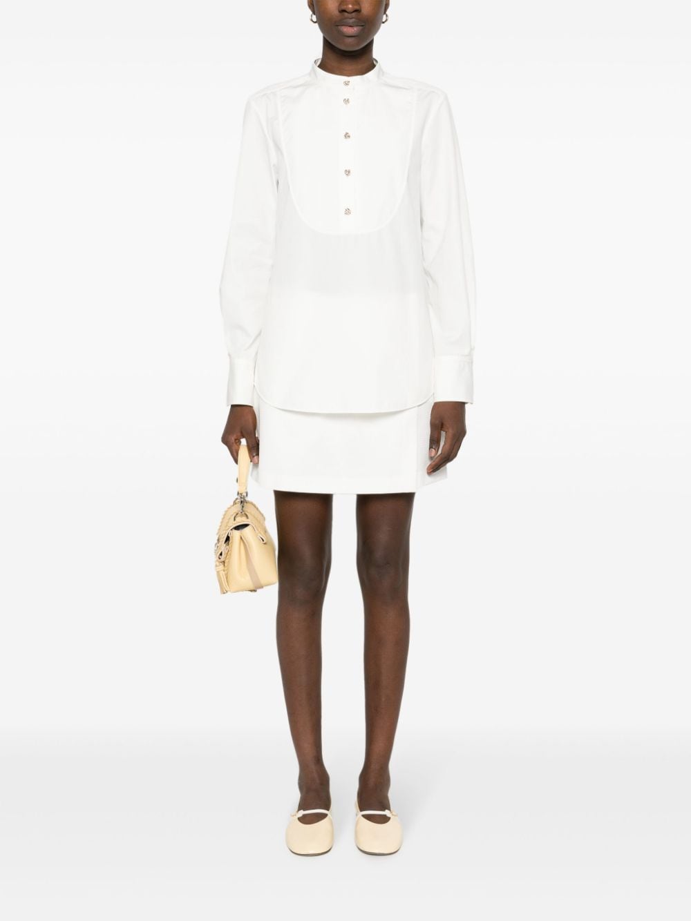 CHLOÉ Chloé Sculpted-Buttons Cotton Shirt