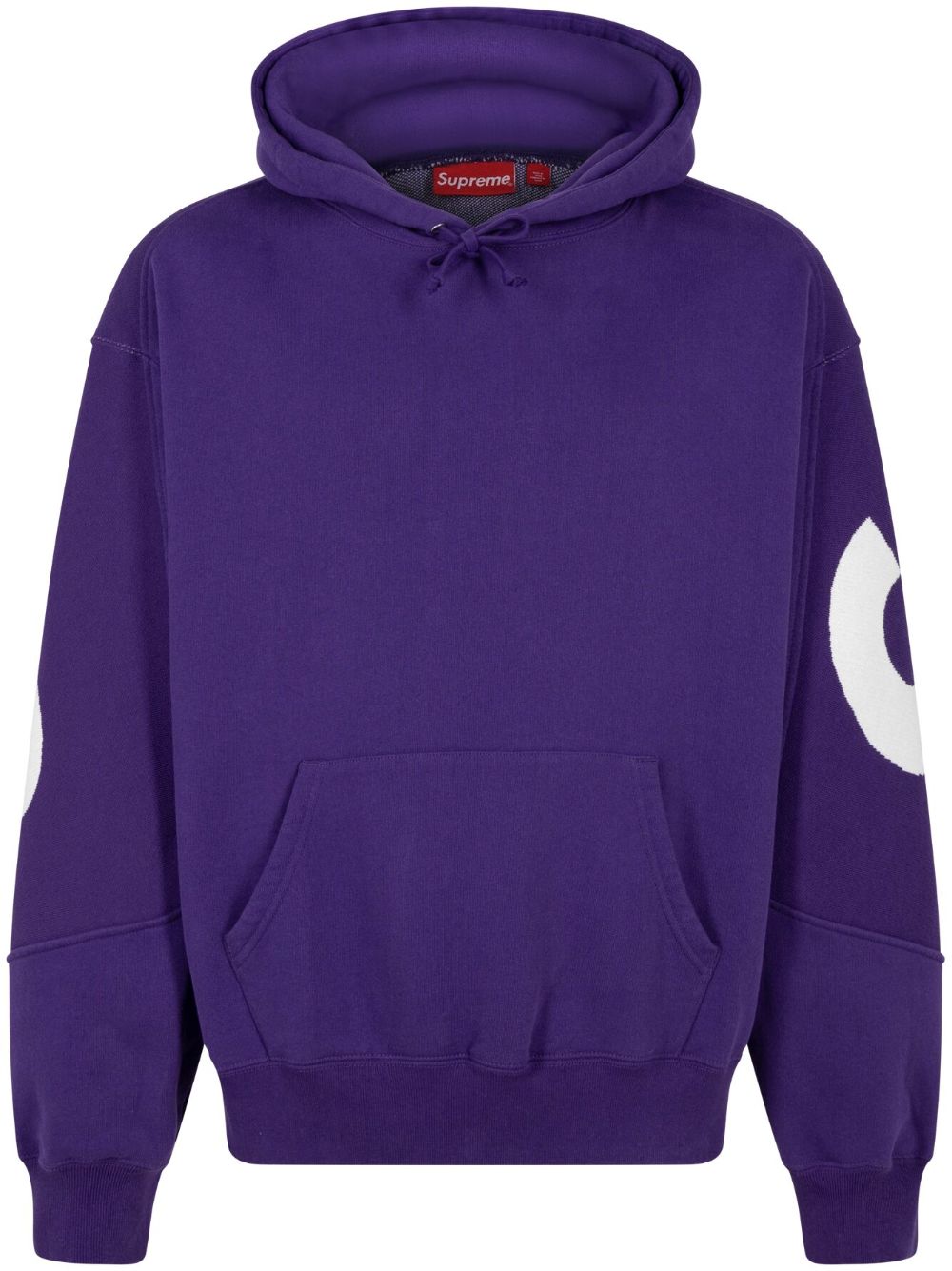 Supreme Big Logo-Jacquard Hoodie - Blue | Editorialist