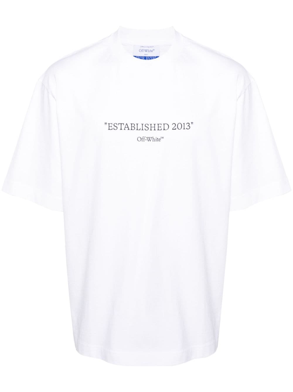 Off-White Established 2013 Cotton T-Shirt In White - 58% Off