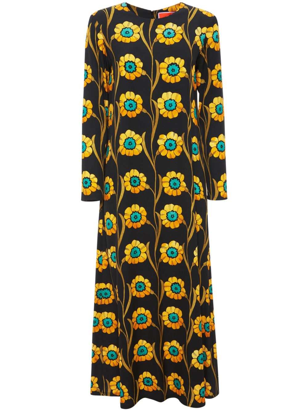 LA DOUBLEJ La DoubleJ Swing Floral-Print Maxi Dress