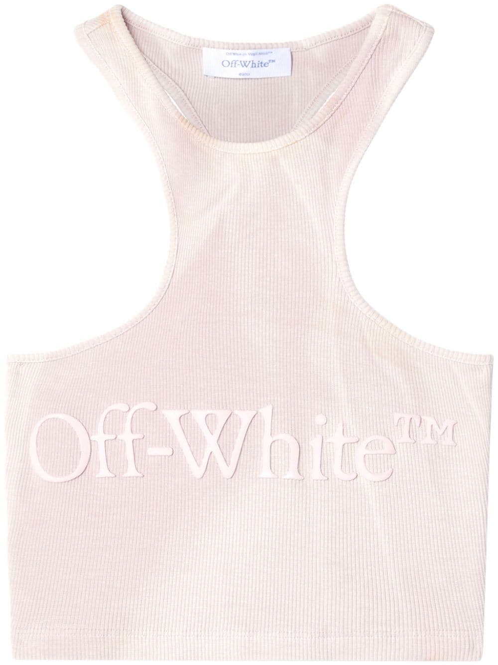 OFF-WHITE Ribbed Halterneck Crop Top
