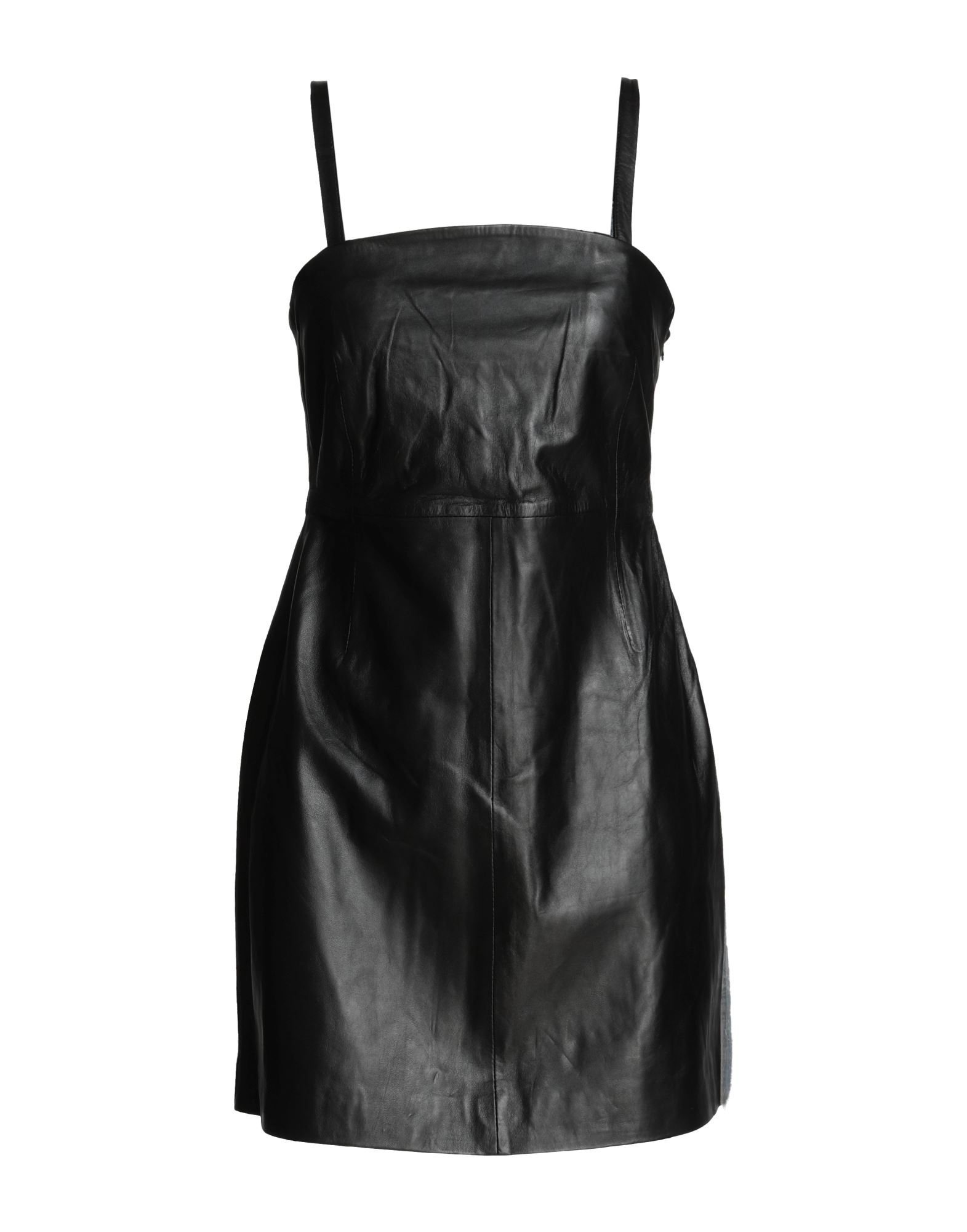 Muubaa Sheepskin Mini Dress - Black