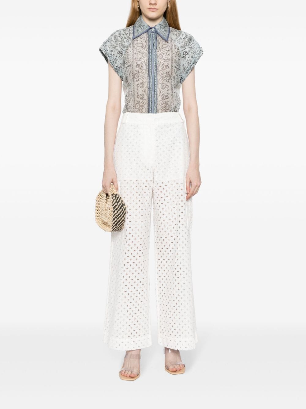ZIMMERMANN Zimmermann Matchmaker Anglaise Cotton Trousers