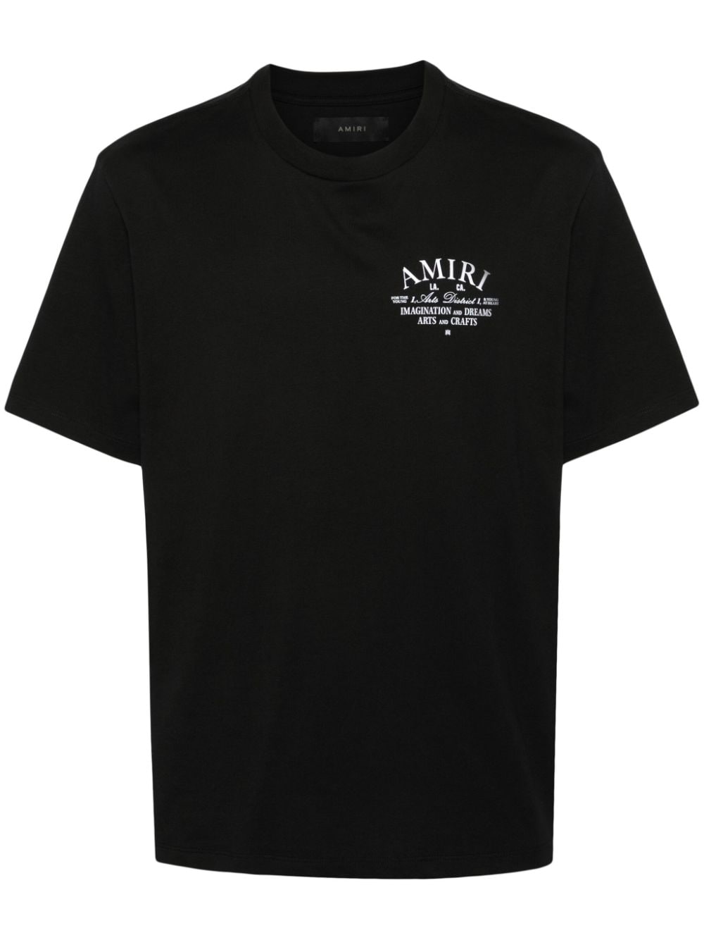 Amiri Logo-Print Cotton T-Shirt In Black - 20% Off | Editorialist