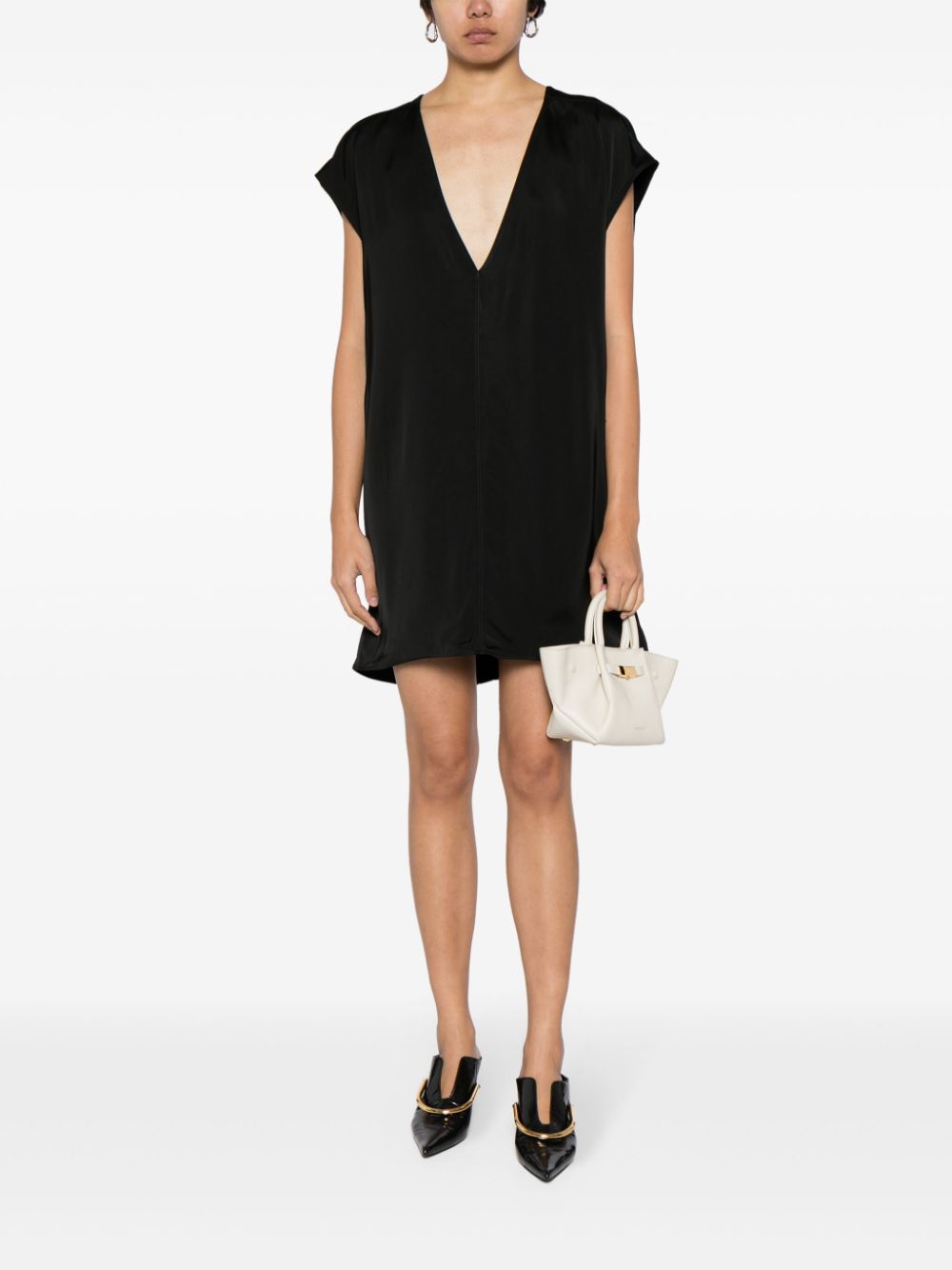FABIANA FILIPPI Fabiana Filippi Plunging V-Neck Minidress