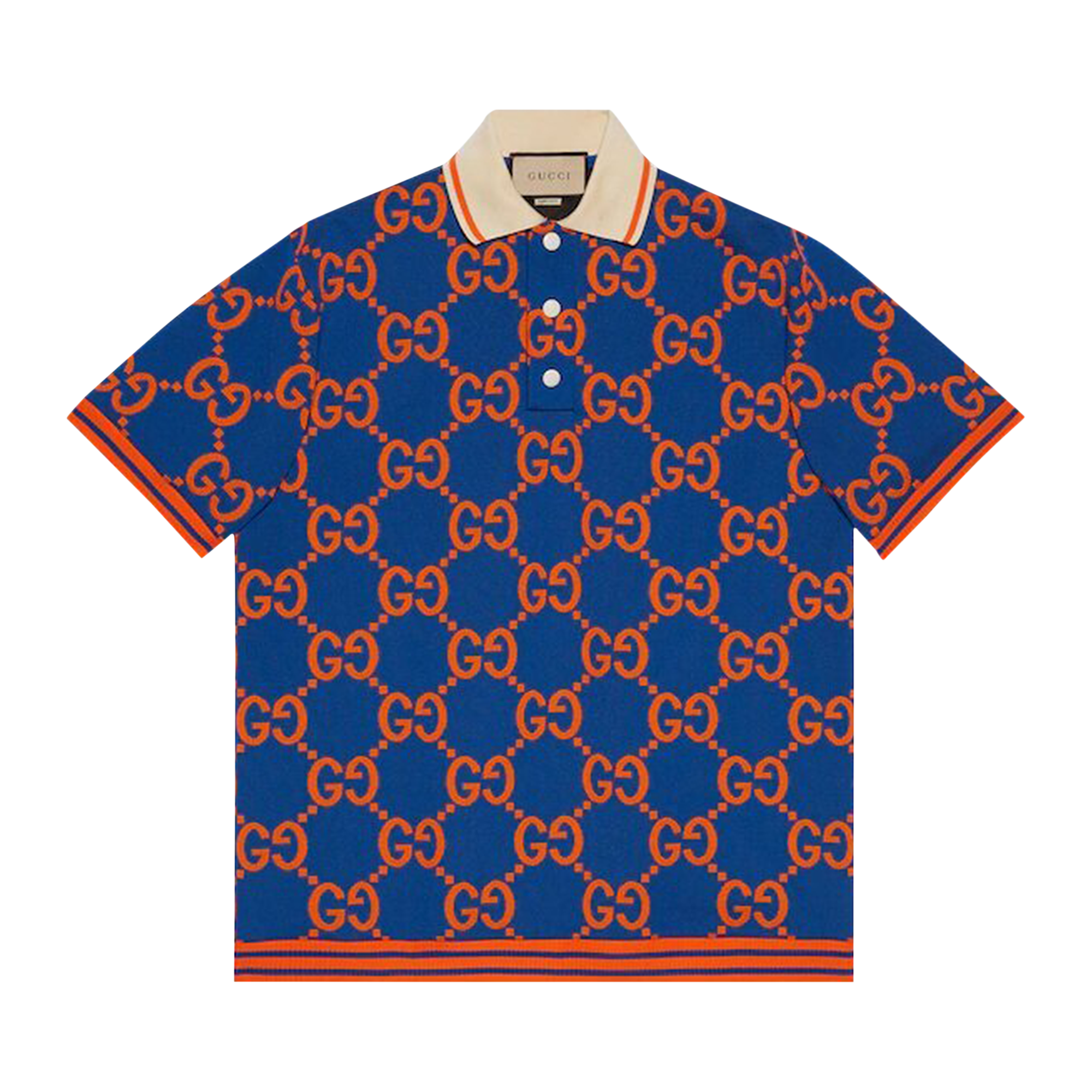 Gucci X Adidas Polyester Polo Shirt - Cobalt Blue | Editorialist
