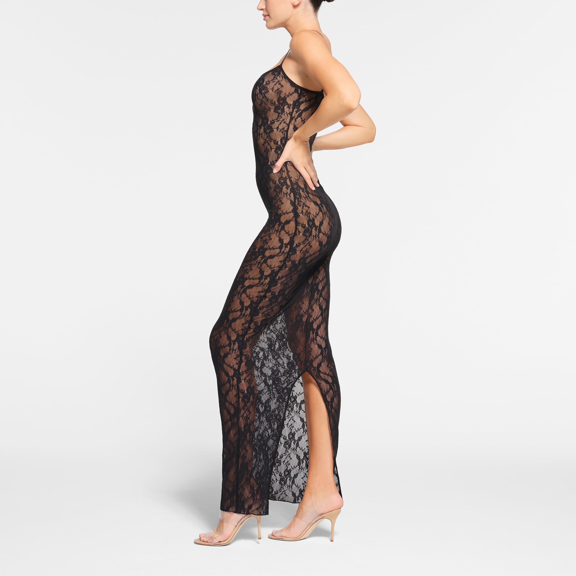 chinese dress ladies Skims Lace Long Slip Dress