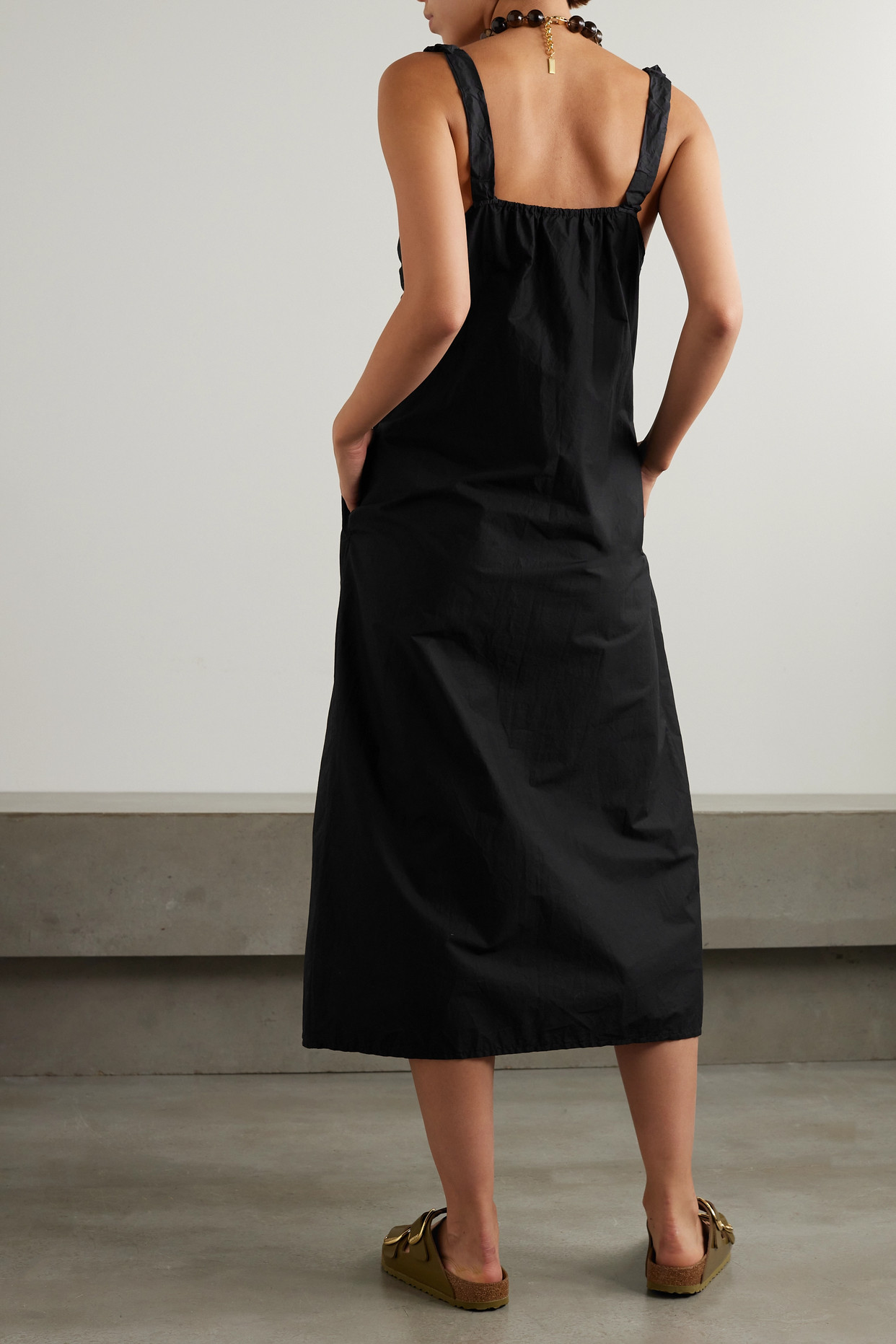 deiji studios ruched tie dress Ruched Tie Dress