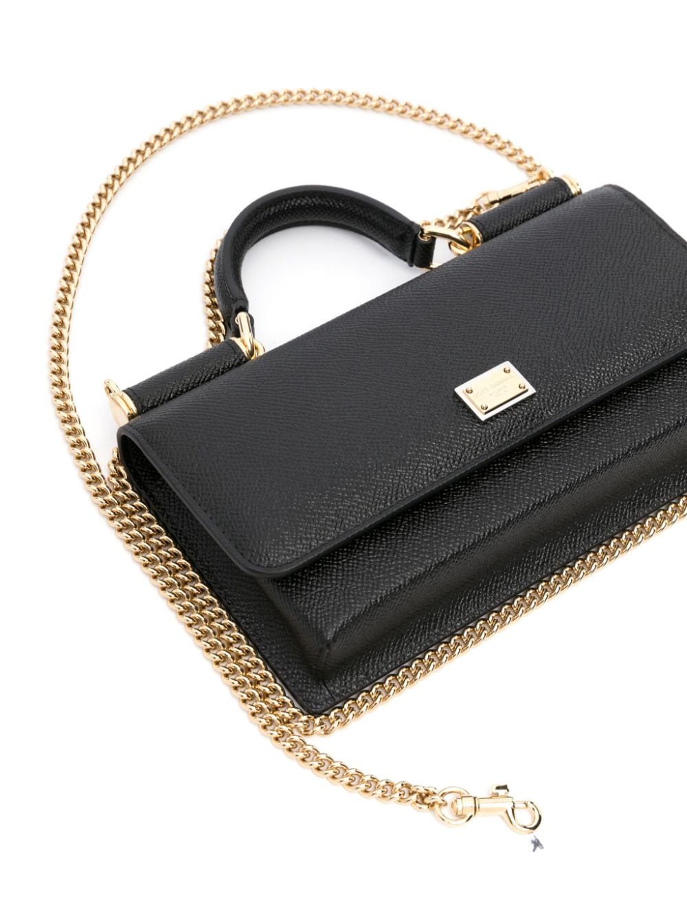 Dolce & Gabbana Mini Leather Clutch - Black | Editorialist