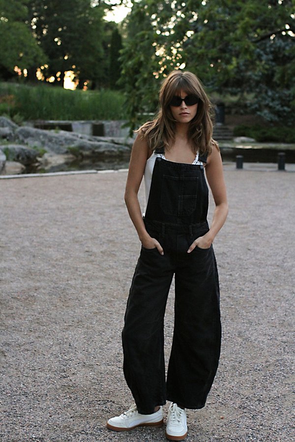 FREE PEOPLE We The Free Good Luck Barrel Overalls