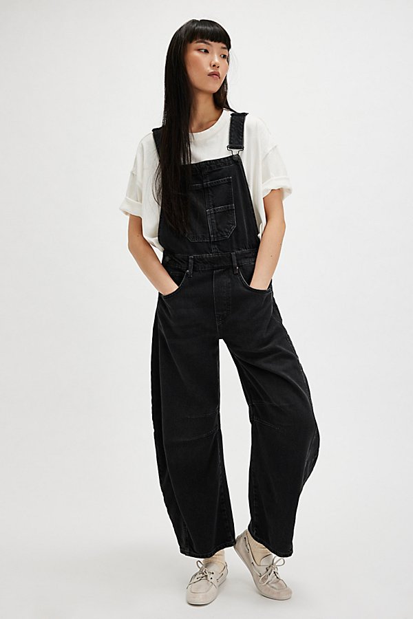 FREE PEOPLE We The Free Good Luck Barrel Overalls