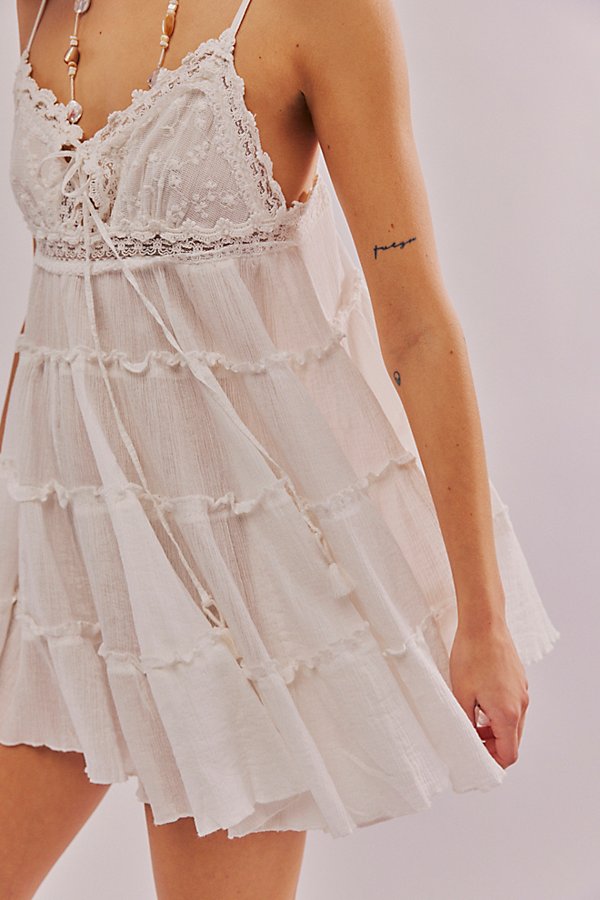 free people sunsetter mini dress Free People Sunsetter Mini Slip in Natural