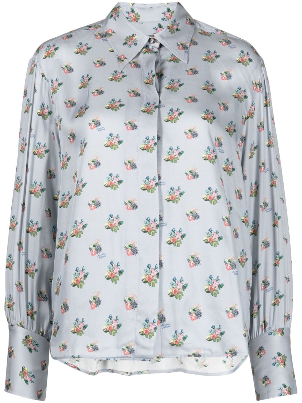 MAISON KITSUNÉ Maison Kitsuné Floral-Print Twill Shirt