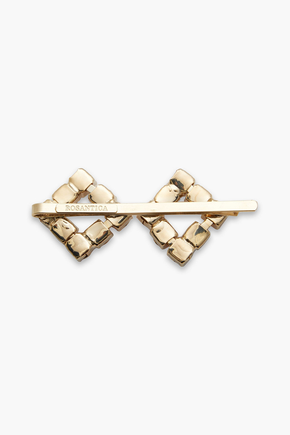 NEW Rosantica Set of two gold-tone crystal hair clips in dust bag Crystal Hair Clips Set With Gold Finish | Rhinestone  main image 3