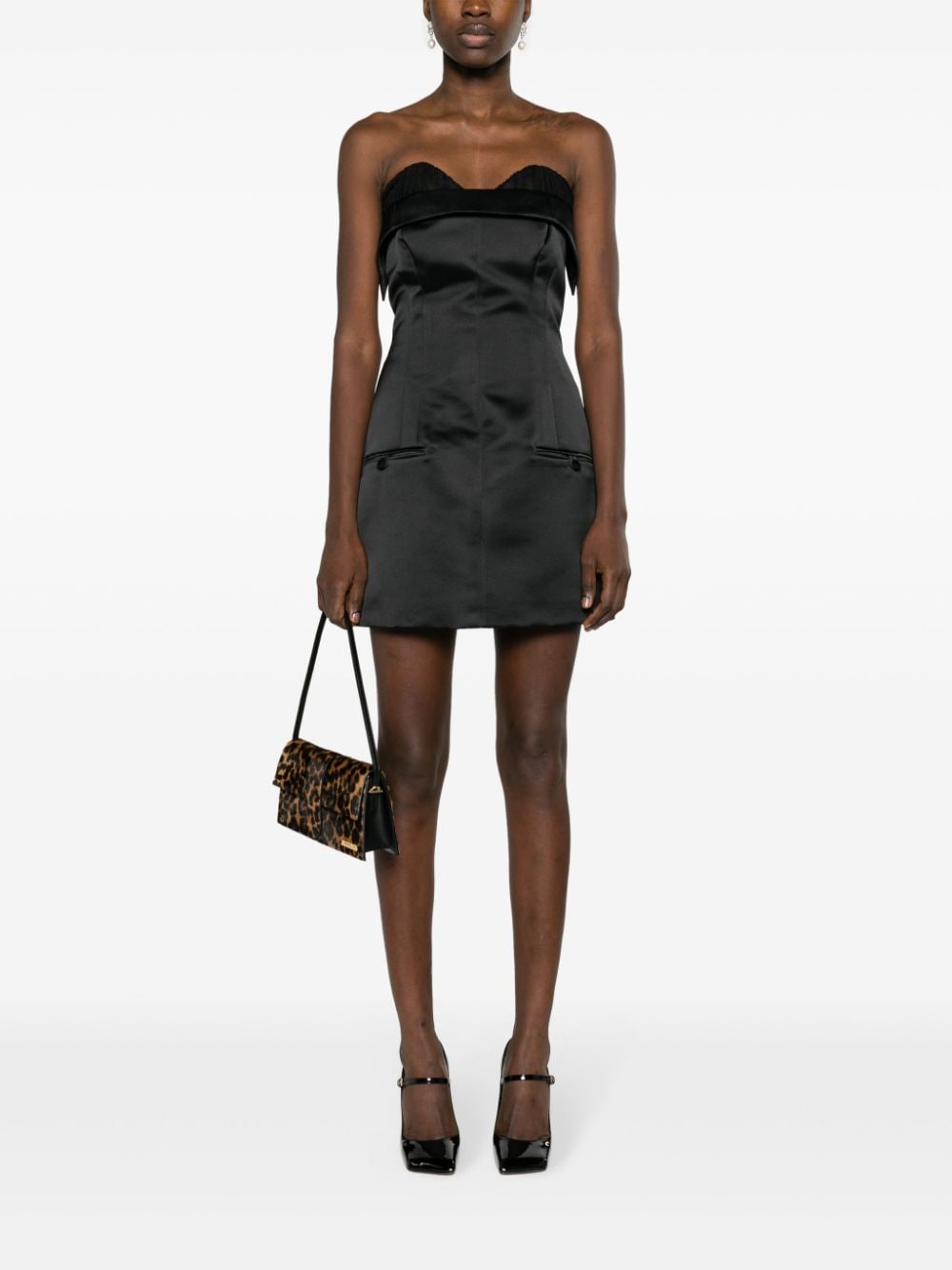 Philosophy Di Lorenzo Serafini Tartan Check Strapless Mini-Dress In Green -  54% Off | Editorialist