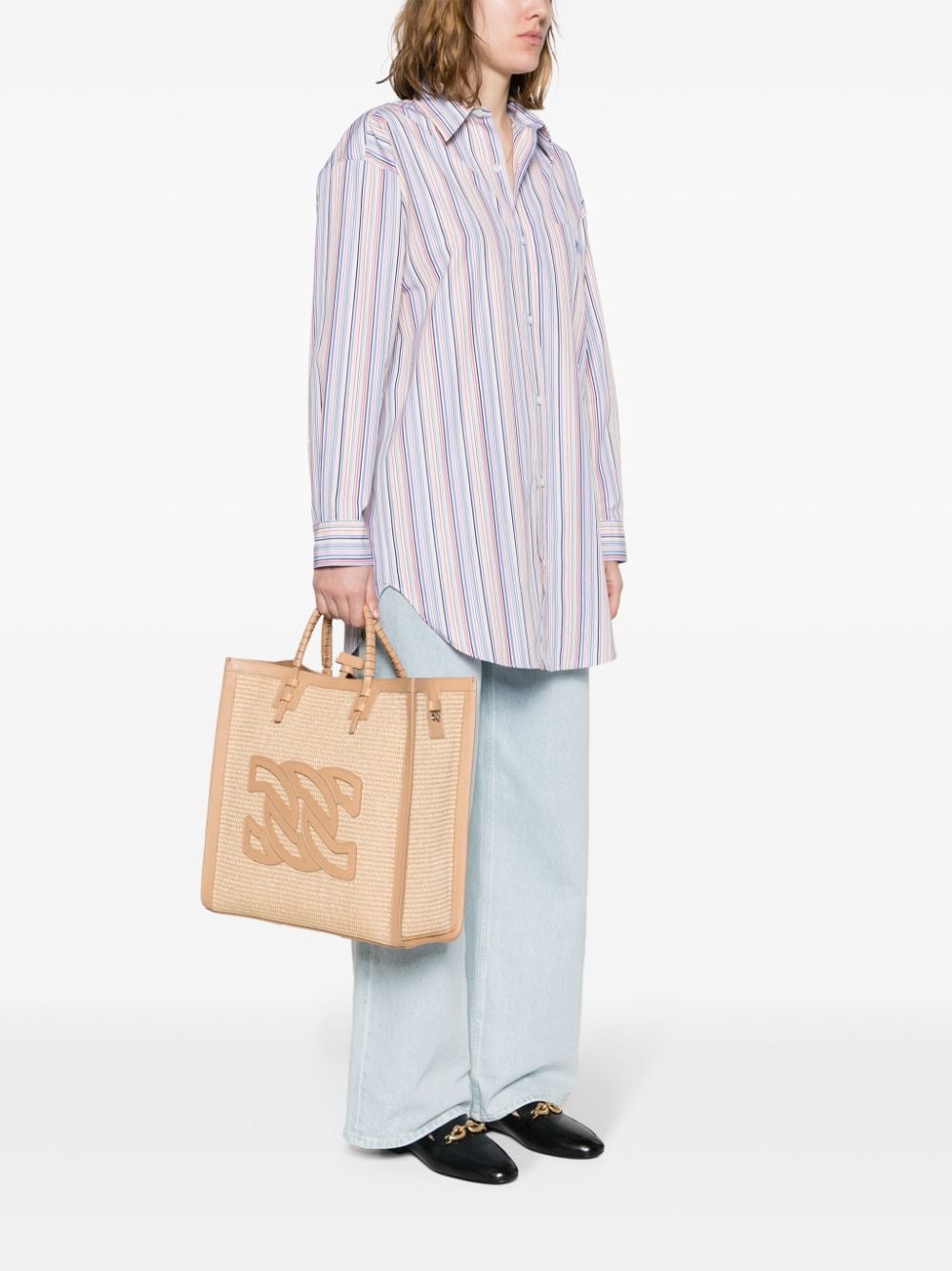 CASADEI Casadei Beaurivage Raffia Tote Bag
