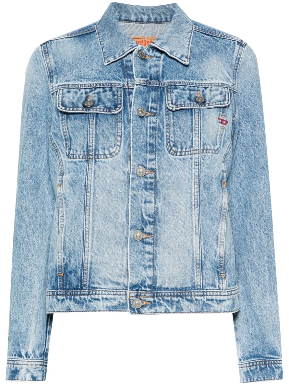 DIESEL® Diesel Logo Plaque Straight-Leg Jeans