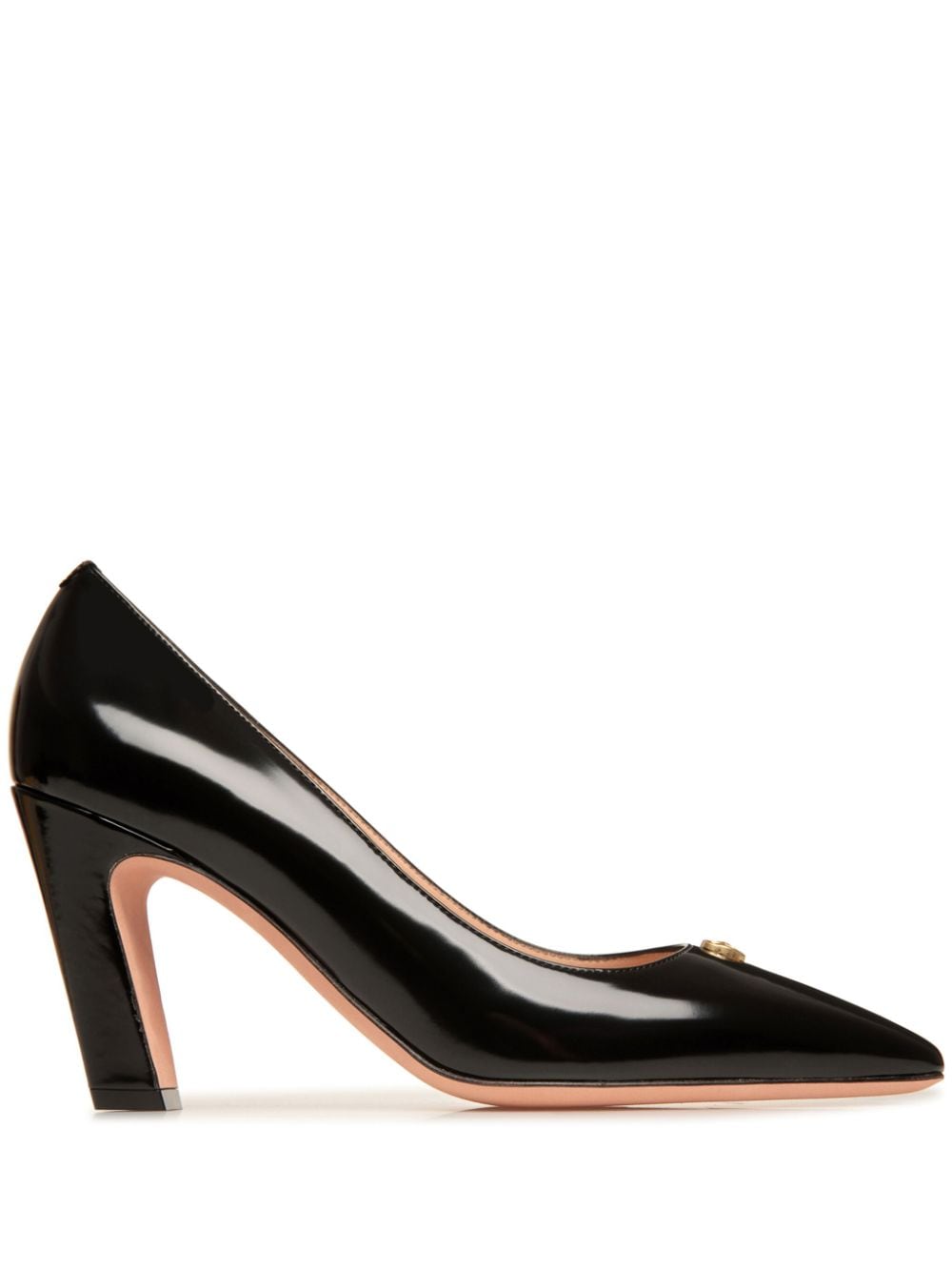 Bally Bemily Leather Pumps With Grosgrain Trim - Black | Editorialist