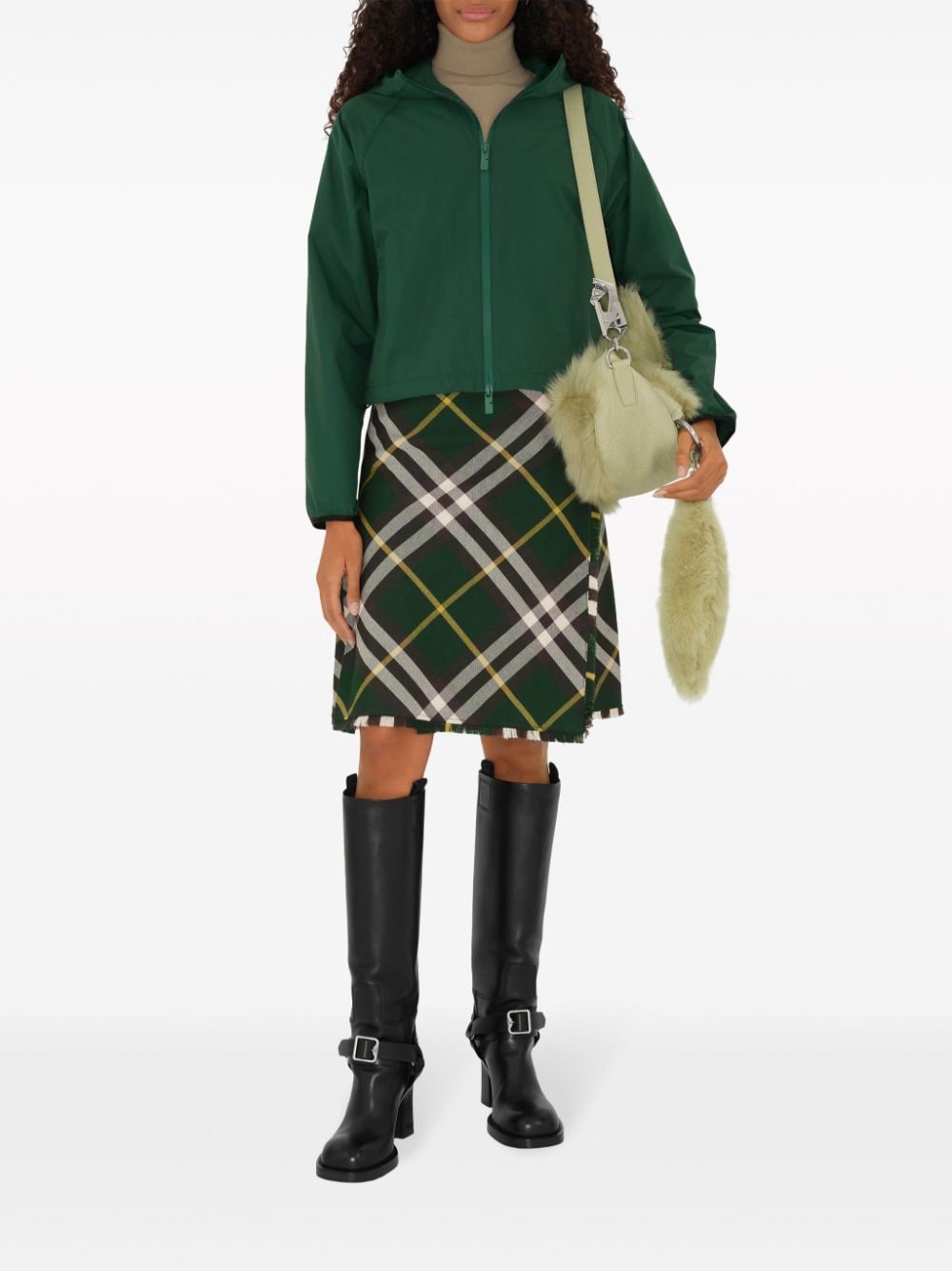 BURBERRY Burberry Check-Pattern Wool Skirt