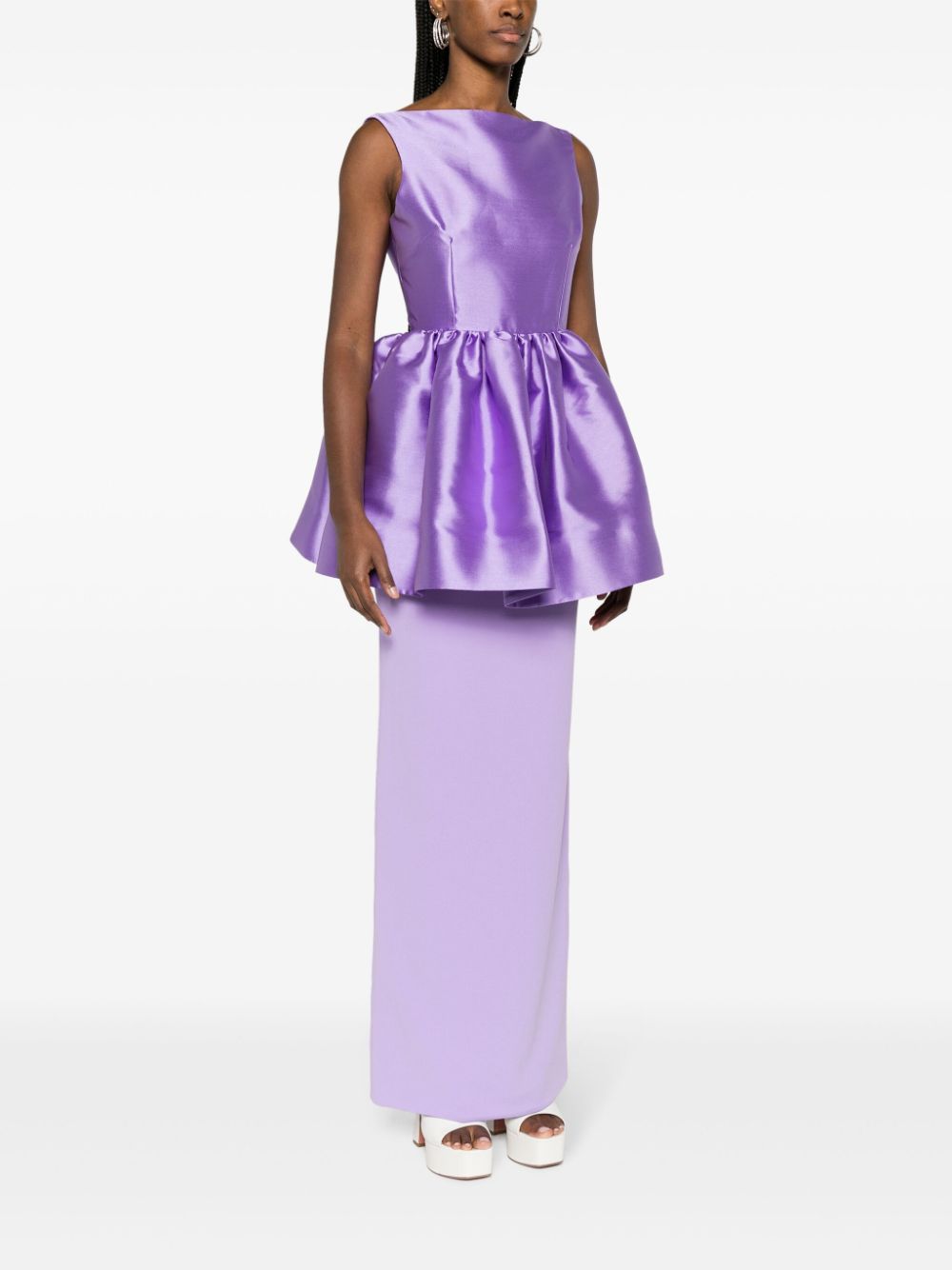 lilac peplum dress lilac peplum dress