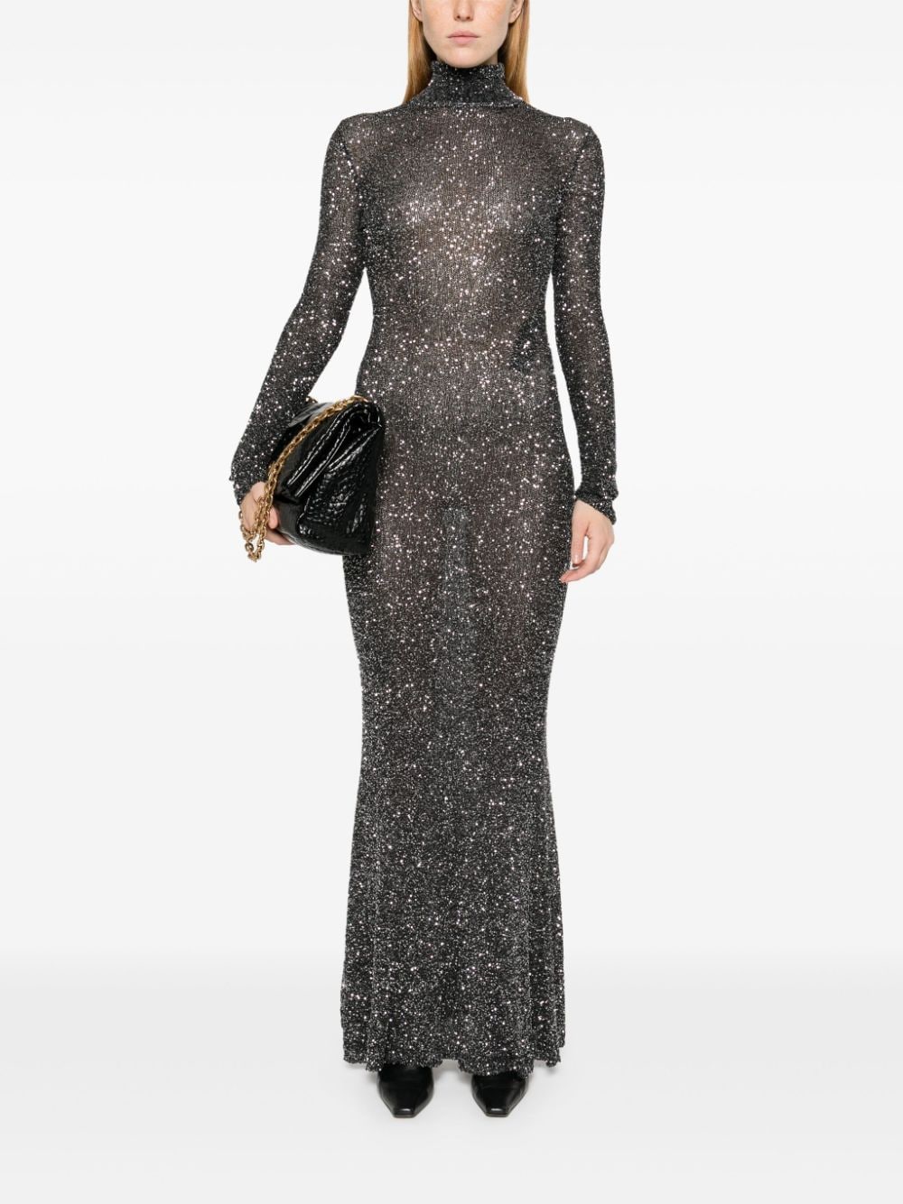 BALENCIAGA Balenciaga High-Neck Maxi Dress