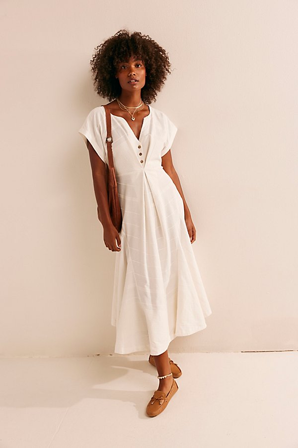 Free People Outta Here Midi Dress - Rusted Coral | Editorialist