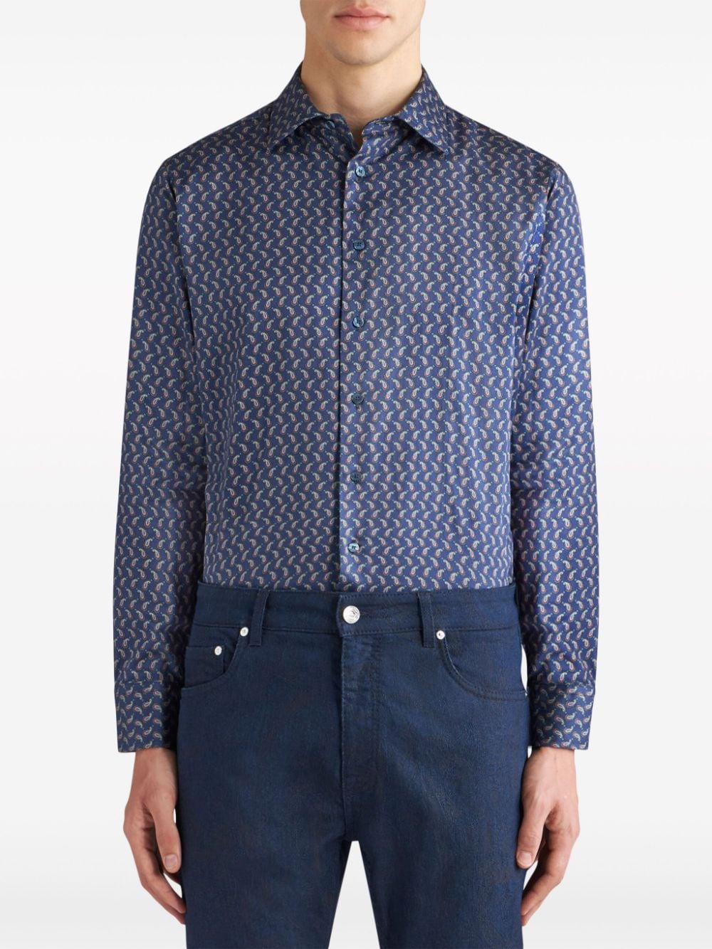 ETRO paisley-print cotton shirt