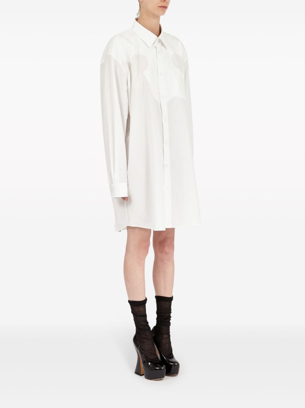 MAISON MARGIELA Maison Margiela cotton-poplin mini shirtdress