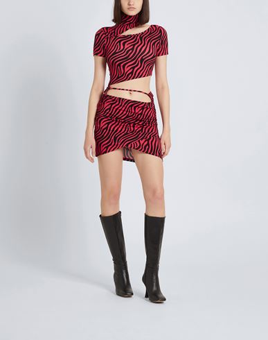 8 BY YOOX Printed Zebra Jersey Crop Top