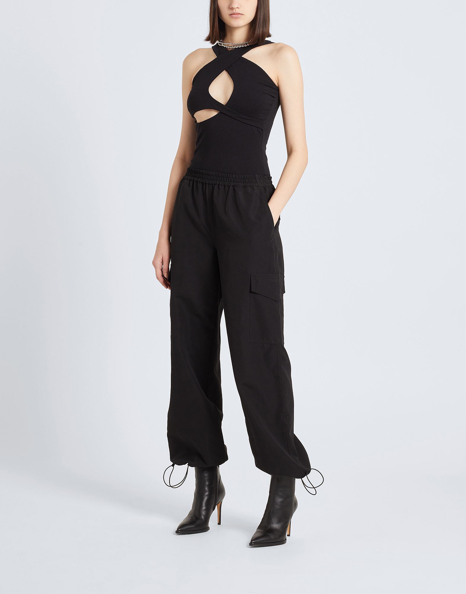 8 BY YOOX Jersey Asymmetrical Cut-Out Tank Top