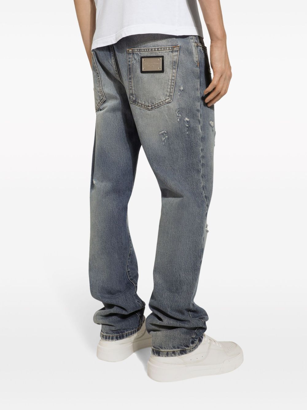 Dolce & Gabbana Loose Leg Jeans In Blue - 40% Off | Editorialist