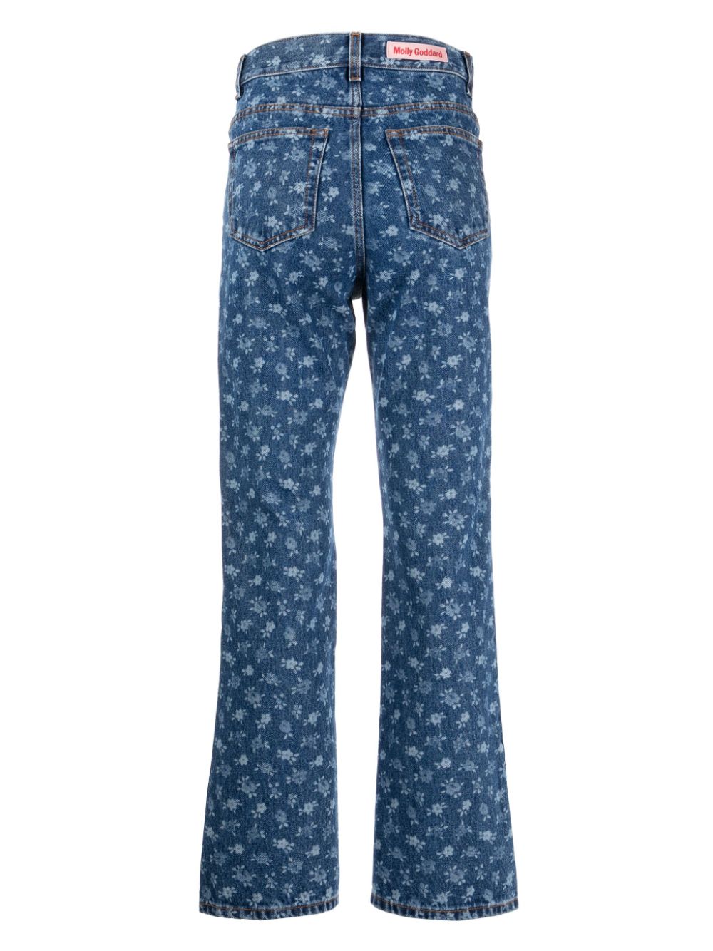 Buy MOLLY GODDARD Dorianna Straight-leg Jeans - Blue At 72% Off
