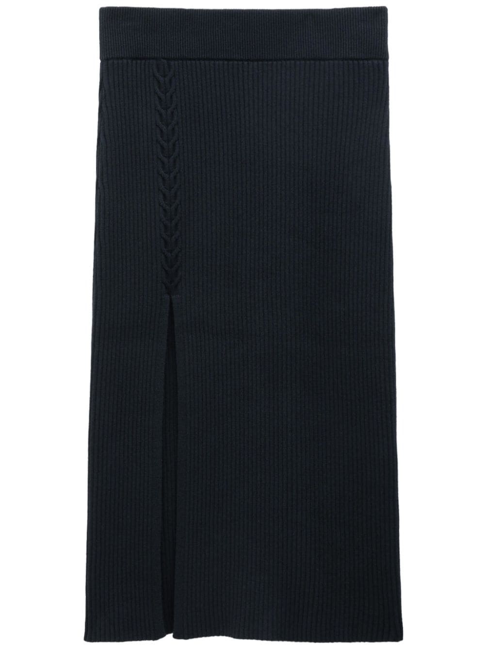 FILIPPA K Filippa K Front-Slit Ribbed Knit Midi Skirt