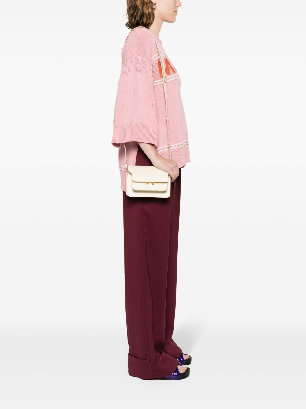 MARNI Trunk Leather Crossbody Bag